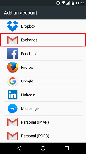 Set up your OX Sync or Collaborate mailbox using ActiveSync on Android ...