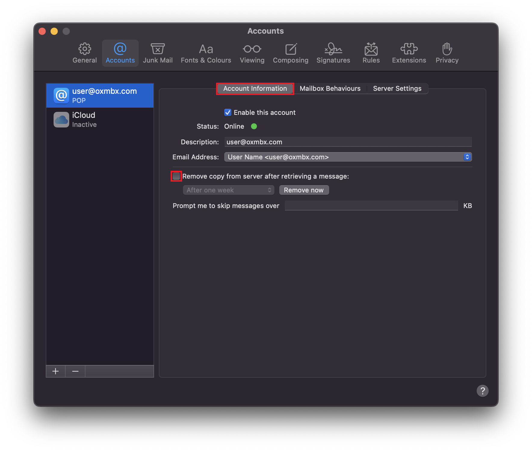 Configure Apple Mail (Mac Mail) – Hostway Help Center
